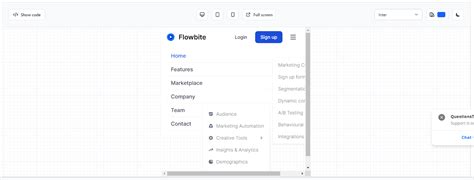 Multi Level Dropdown Is Not Responsive · Issue 211 · Themesbergflowbite · Github