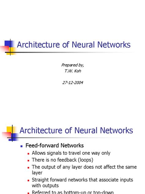 architecture of neural network pdf artificial neural network