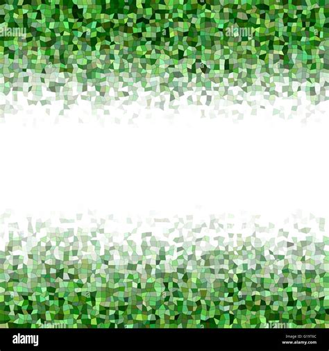 Green Irregular Rectangle Mosaic Background Border Stock Vector Image