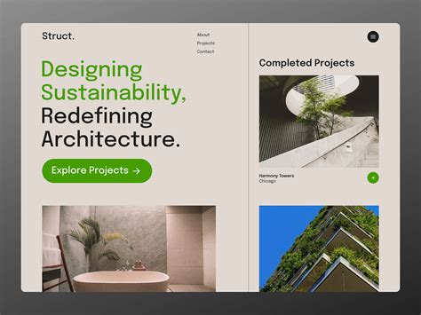 Struct Architecture Firm Website By Ashwin Pradeep Kumar On Dribbble