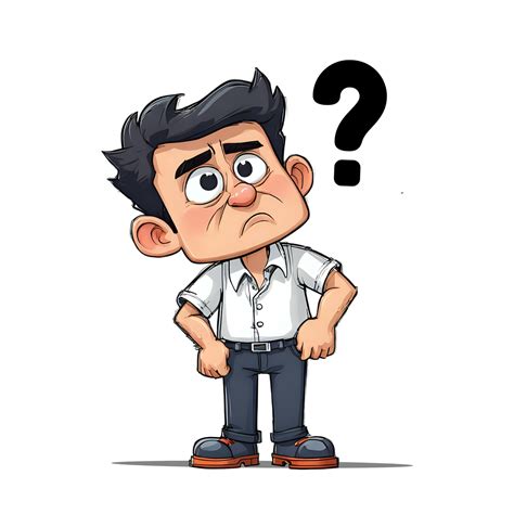 Download Man Confused Question Mark Royalty Free Stock Illustration