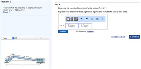Solved The Crankshaft AB Is Rotating At A Constant Angular Chegg