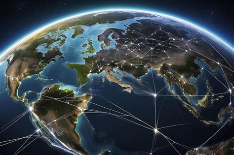 Premium Photo Global Network Connection World Wide Web Connection Of