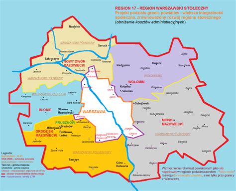 Województwo Stołeczne Obszar Metropolitalny Warszawy Region 17