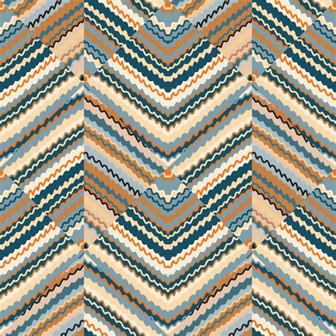 Premium Vector Hand Drawn Sketch Lines Endless Wallpaper In Doodle Style Decorative Wave