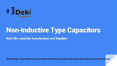 Ppt Non Inductive Type Capacitors Powerpoint Presentation Free