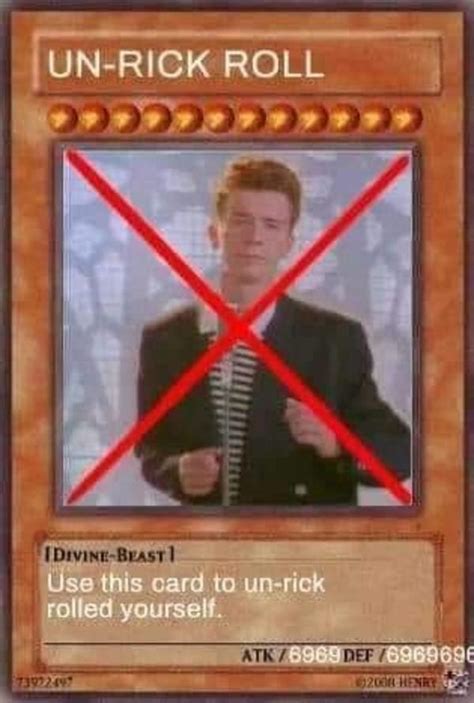 Un Rick Roll Rickroll Know Your Meme