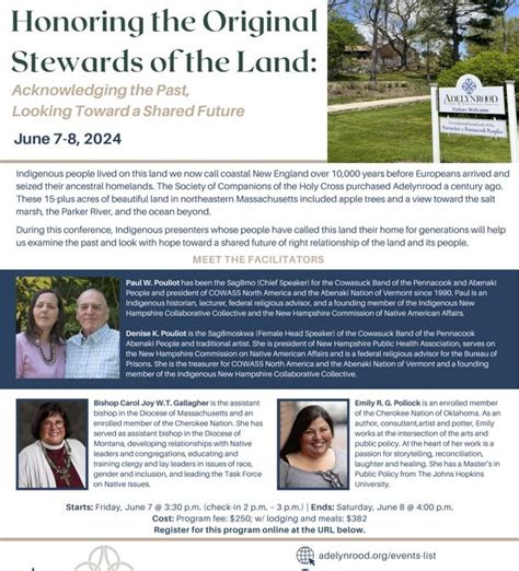 Indigenous Program Flyer 2 Nauset Interfaith Association
