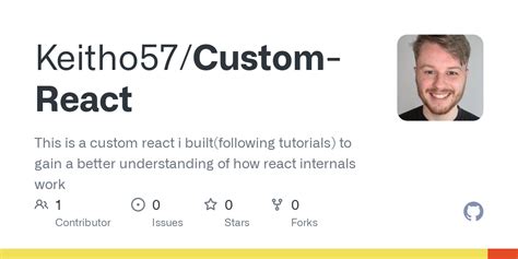 Github Keitho Custom React This Is A Custom React I Built Following Tutorials To Gain A