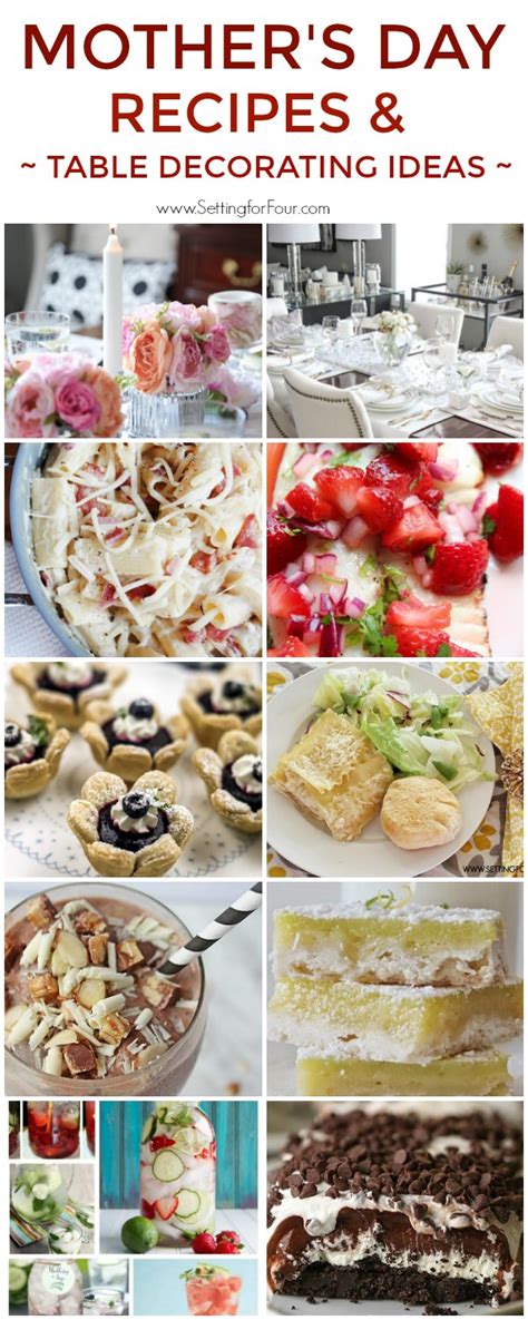 Mothers Day Menu Ideas Recipes And Table Decorating Tips Setting For