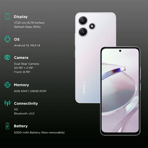 Buy Redmi 12 5g 6gb Ram 128gb Moonstone Silver Online Croma