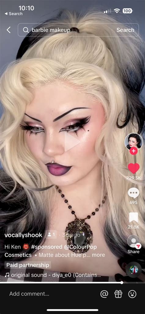 Pin By Ah Cg On Fashion Inspo Outfits Vampy Makeup Barbie Makeup