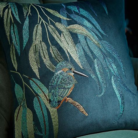 Laurence Llewelyn Bowen Blue Birdity Absurdity 43×43 Filled Cushion