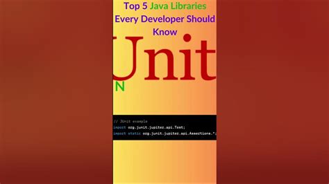 top 5 must know java libraries 60 second guide for developers youtube