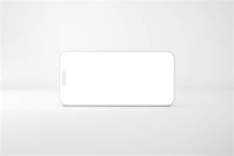 색 스마트폰과 빈 화면 무료 사진