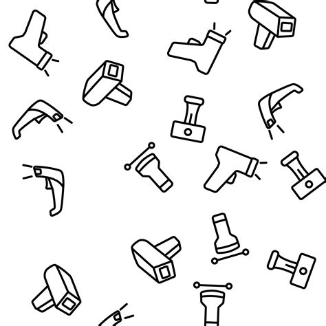 Barcode Scanner Device Vector Seamless Pattern 10018236 Vector Art At
