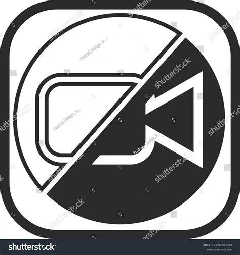 No Camera Icon Camera Not Allowed Stock Vector Royalty Free Shutterstock