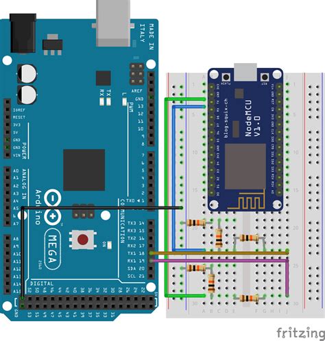 Interfacing Nodemcu With Arduino Mega Through Serial Networking Protocols And Devices