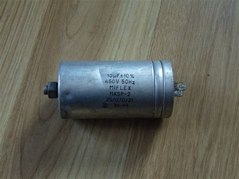 Kondensator Silnikowy Rozruchowy 10uF 450V Miflex Pelplin Kup Teraz