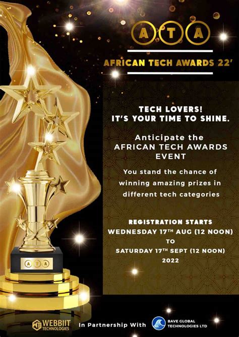 African Tech Awards Event Webbiit Technologies In Conjunction With