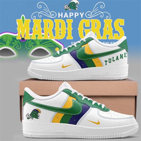 Tulane Baseball Limited Mardi Gras 2025” Af1 Shoes Eviral Store