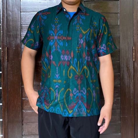 Jual Kemeja Endek Cewe Dan Cowokkemeja Katun Endek Shopee Indonesia