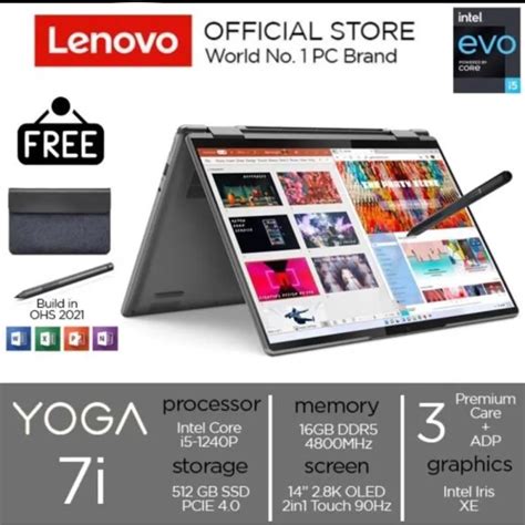 Jual Lenovo Yoga 7 14IRL8 58ID Core I5 1340P 16GB 512GB Win11 OHS Touch 360 OLED Shopee Indonesia