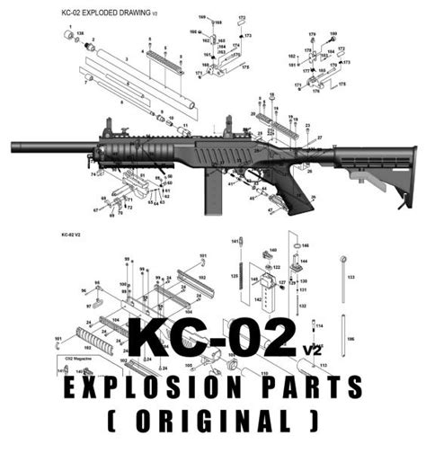 Kj Kc 02 Gbbr Explosion Parts Kc02 Original V2 30 Kc02 V2 Bolt