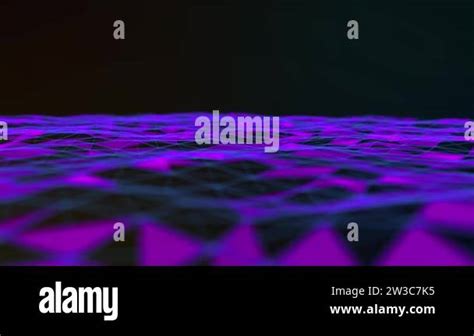 Fantasy Abstract Technology Engineering And Science Motion Background With Particles And Plexus