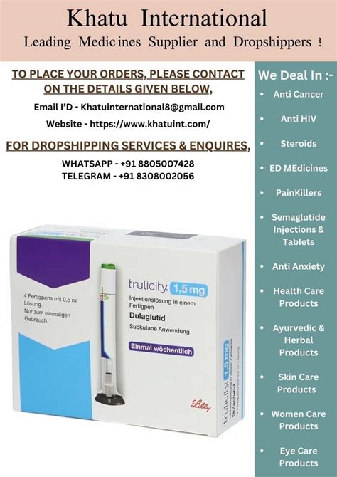 Trulicity Dulaglutide Injection Strength 1 5 Mg At Rs 5500 Box In Nagpur