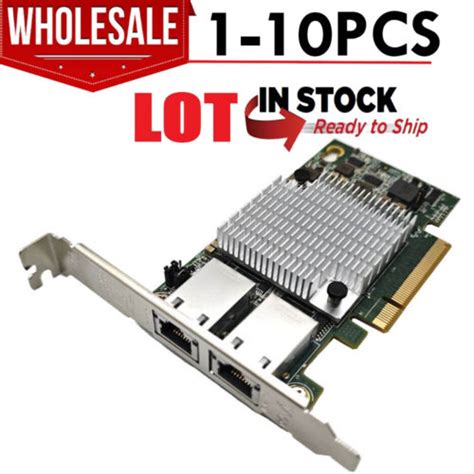 Intel X540 T2 X540 At2 10g Pci E Dual Rj45 Ports Ethernet Network Adapter Lot 10 Ebay