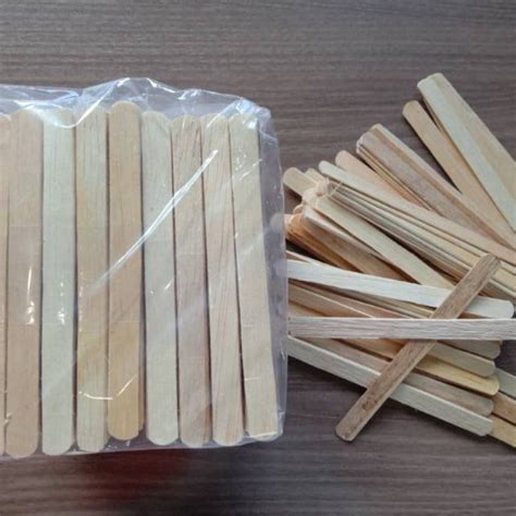 Jual Stik Es Krim Kayu Ringan Tipis 500pcs Untuk Ketrampilan Pekerjaan
