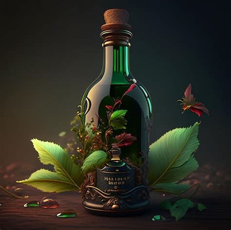 Premium Ai Image Elixir Bottle