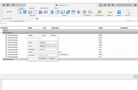 solved how to set up a parameter specifying no units autodesk