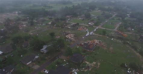 Drone Captures Horrific Tornado Damage In Van Texas