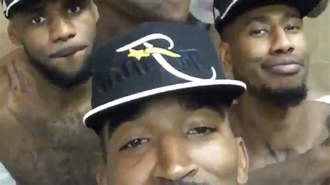 Lebron James Shirtless Hot Tub Celebration With Teammates Youtube