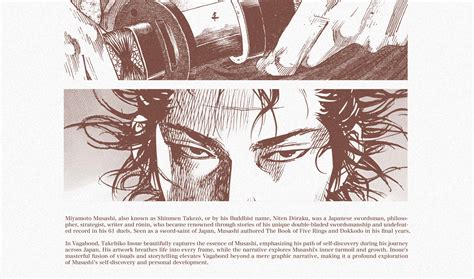 Vagabond Manga Poster Miyamoto Musashi Minimalist Manga Print