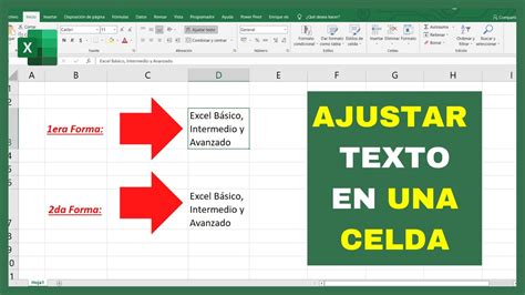 ajustar texto a celdas en excel image to u