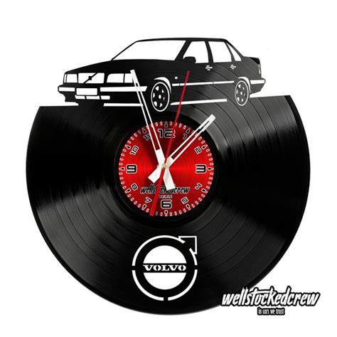 Годинник настінний з вінілових платівок Volvo 850 купити онлайн на