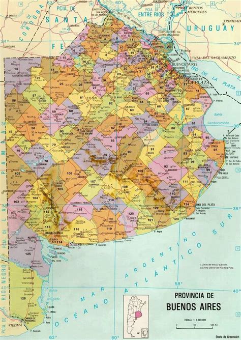 Mapa De La Provincia De Buenos Aires Argentina Tamaño Completo Ex