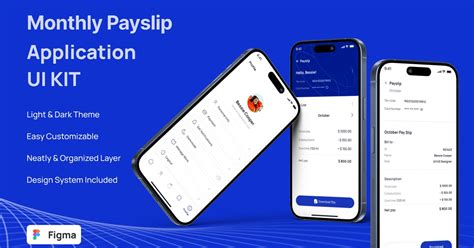 Monthly Payslip Mobile Application Ux And Ui Kits Ft Mobile And Kit Envato