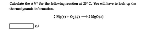 Solved Calculate The Delta G Degree For The Following Chegg