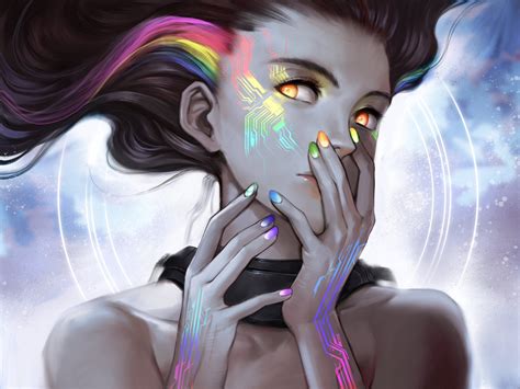 Digital Digital Art Artwork Women Fantasy Girl Fantasy Art