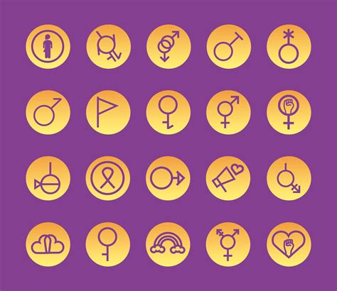 Sexual Orientation Icon Set Vector Art At Vecteezy