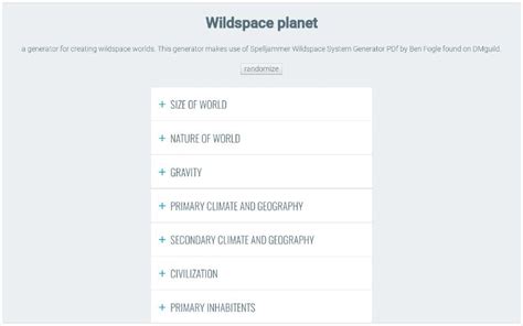 Planet Generator 2 0