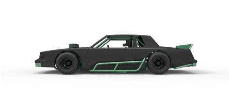 Diecast Vintage Asphalt Modified Stock Car Scale 125 3d Printing Model
