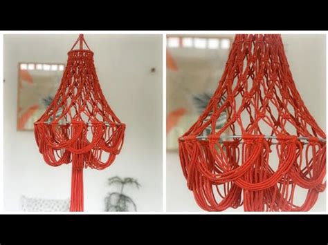 15 Gorgeous DIY Macrame Chandelier Lampshade Patterns Macrame For Beginners