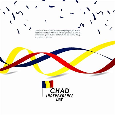 Chad Independence Day Celebration Vector Template Design Illustration