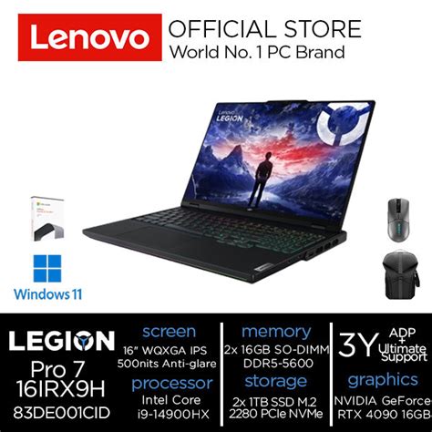 Jual Lenovo Legion Pro Irx H Cid Core I Hx Gb Tb W Ohs Rtx Shopee Indonesia