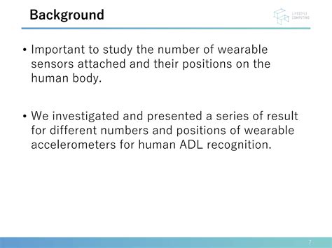 Wearable Accelerometer Optimal Positions For Human Motion Recognition